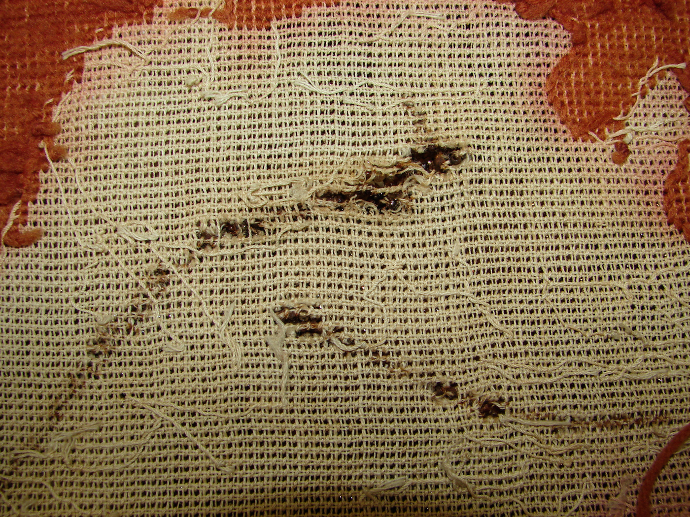 Textile Conservation: Victorian Beaded Angel Needlepoint | MPF Conservation